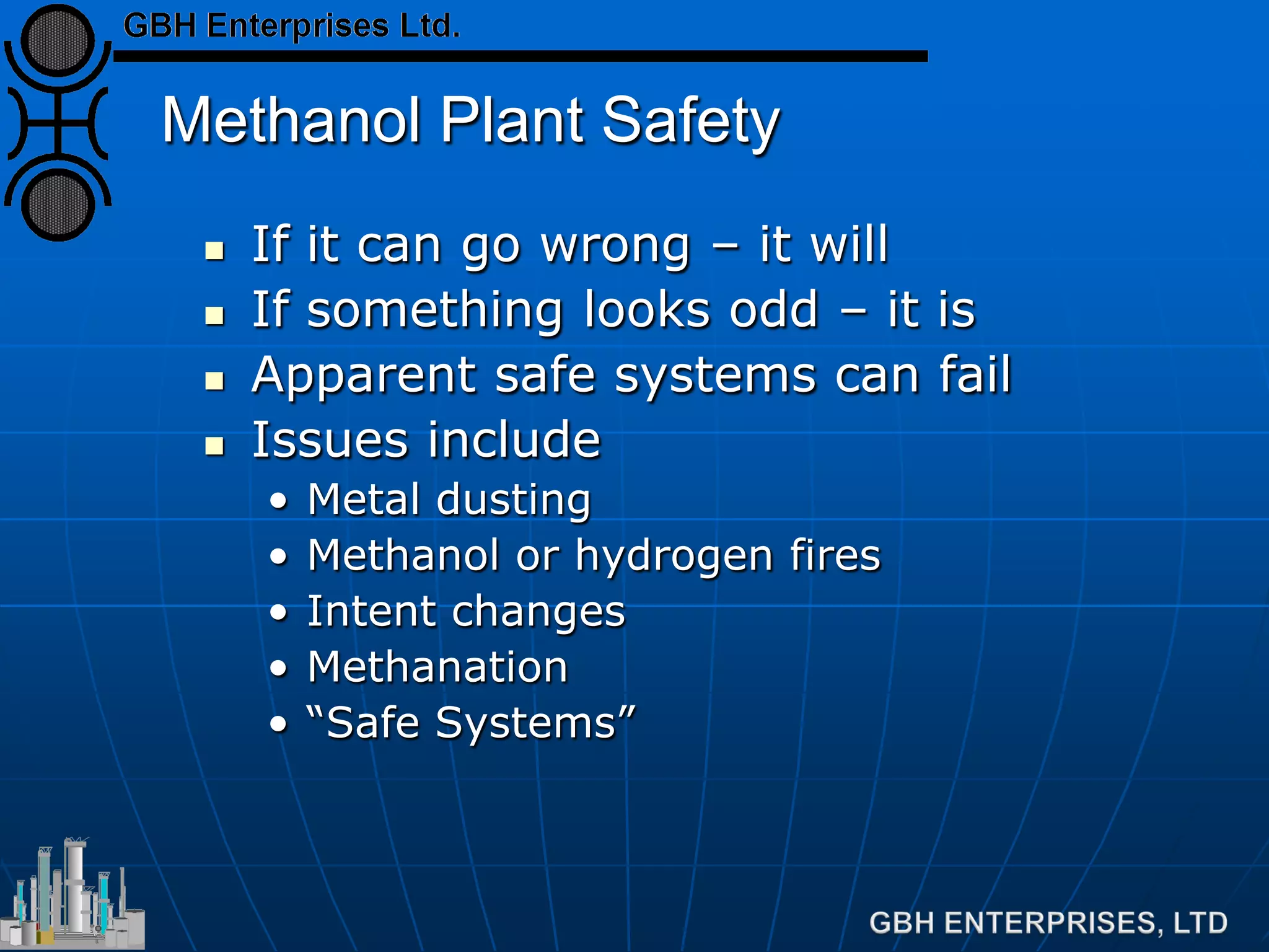 Methanol Plant Safety - A Historical Perspective | PDF