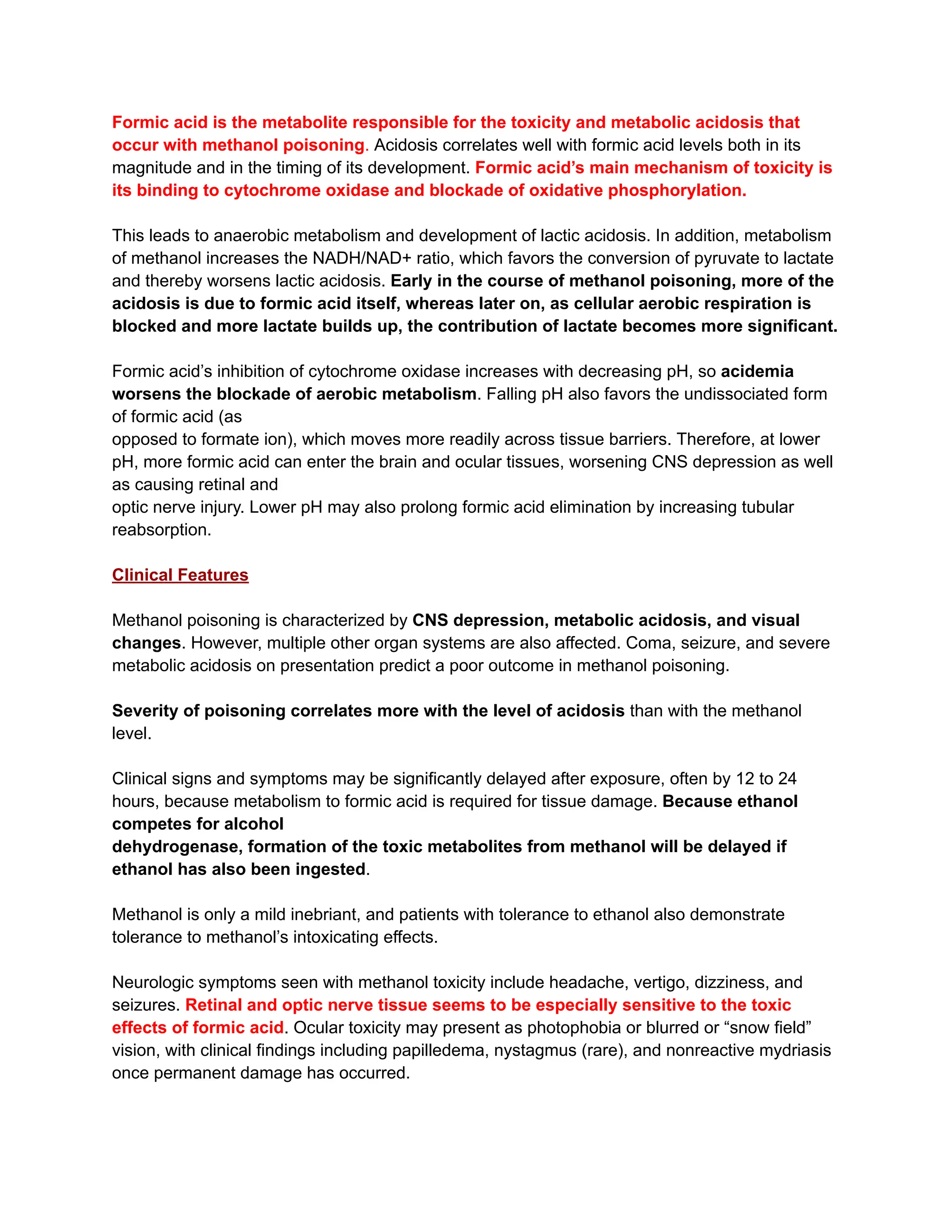 METHANOL POISONING - Pathophysiology , Clinical Features and Diagnosis.pdf