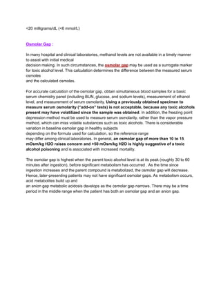 METHANOL POISONING - Pathophysiology , Clinical Features and Diagnosis.pdf