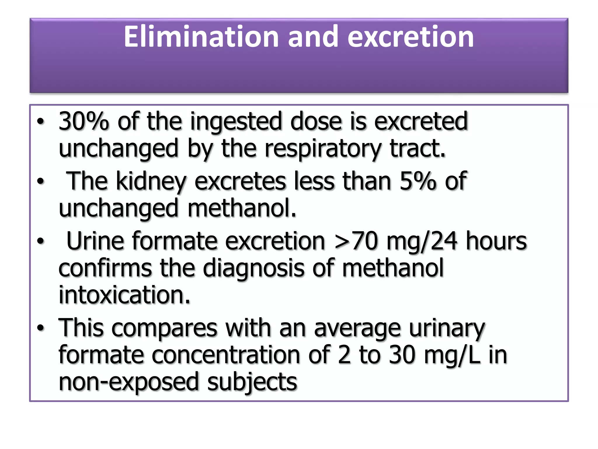 Methanol toxicity | PPT