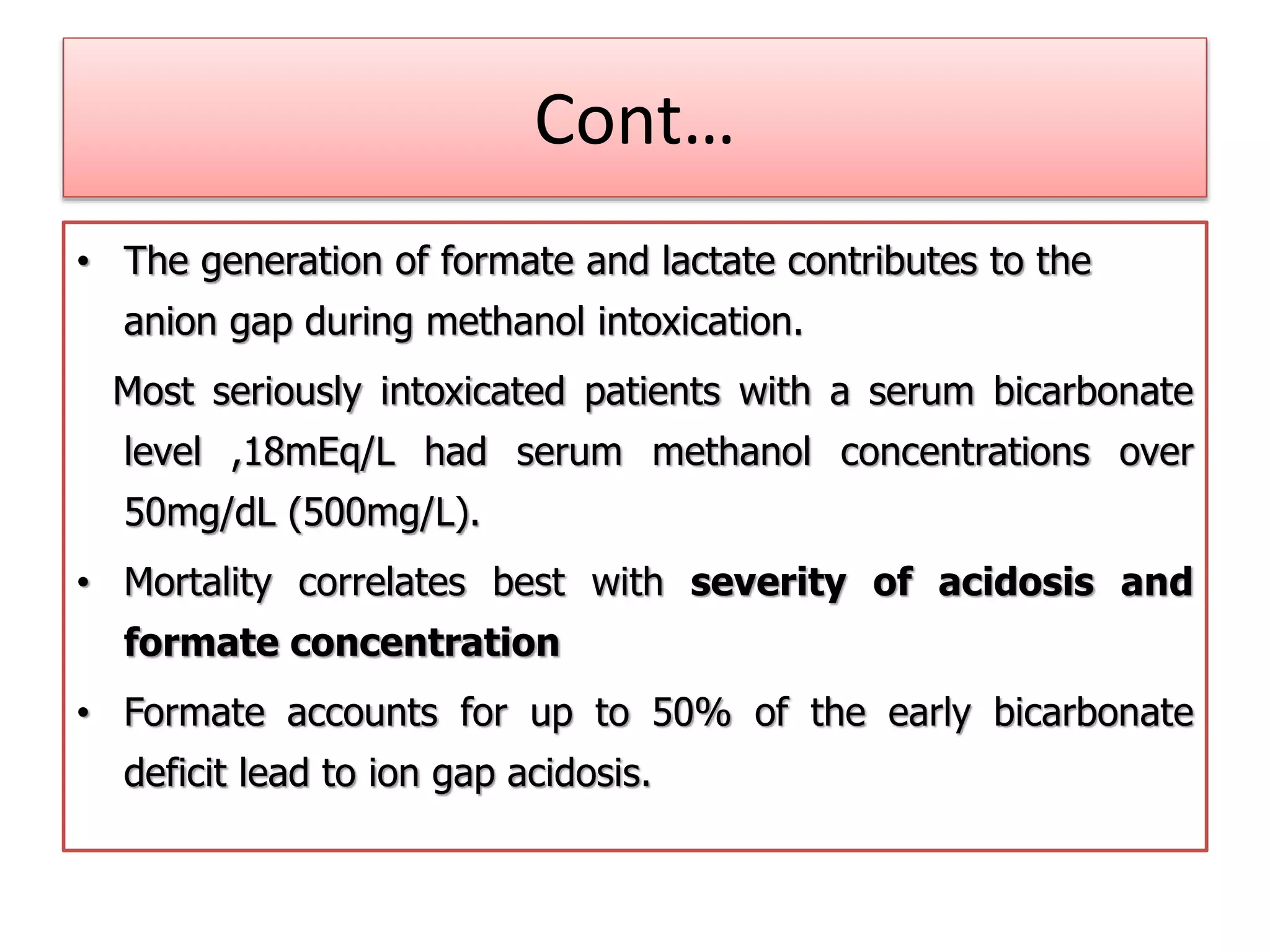 Methanol toxicity | PPT