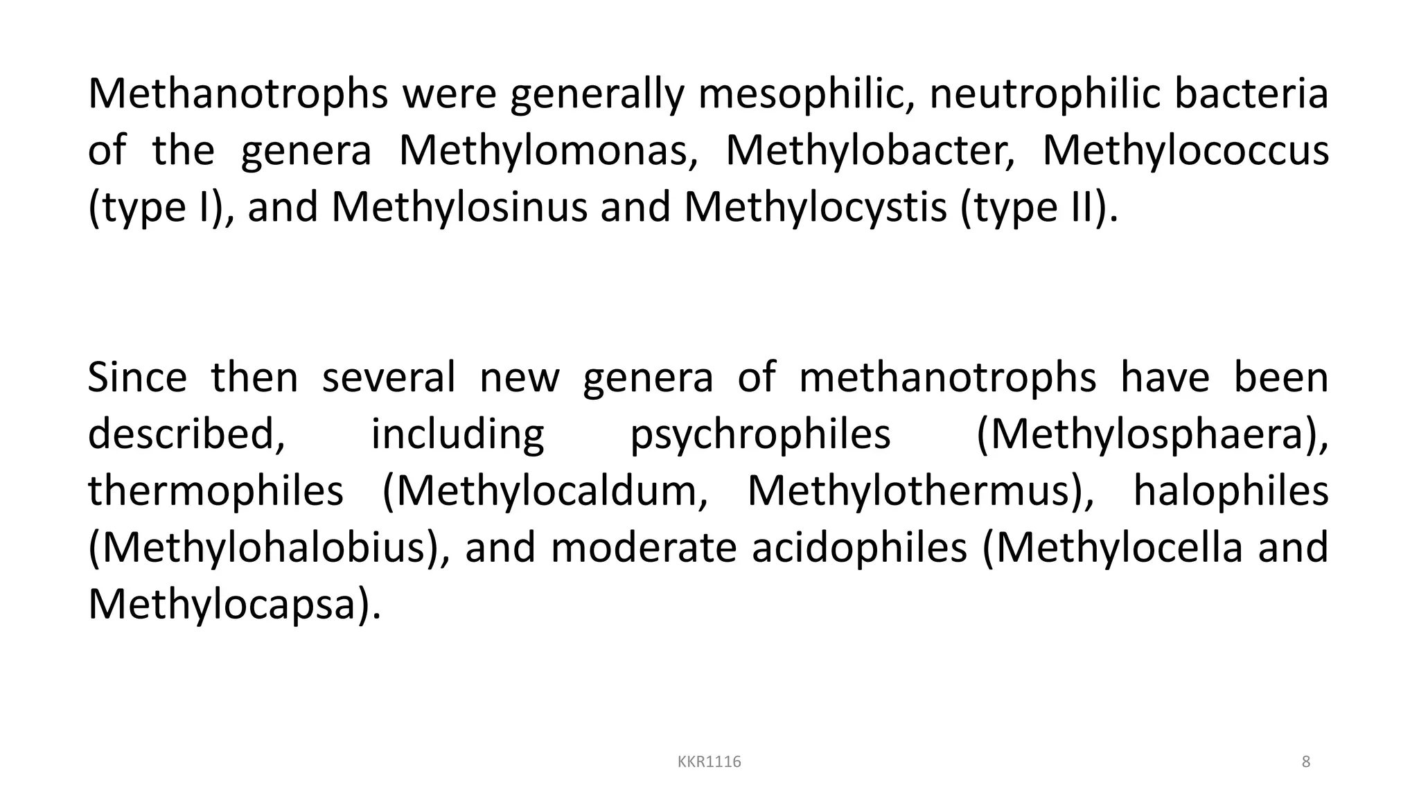 Methanotrophs | PPTX