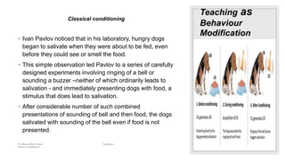 Teaching as Behaviour Modification | PPSX | Dogs | Pets