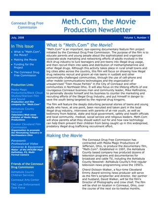 Meth Dot Com Production Newsletter 1 0708 | PDF