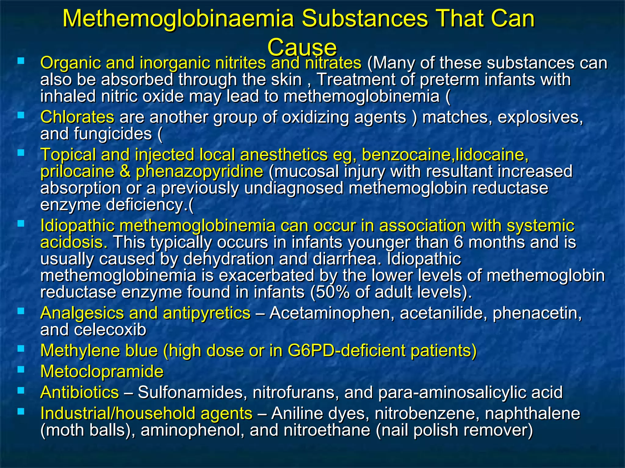 Methemoglobinaemia | PPT