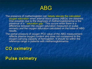 Methemoglobinaemia | PPT