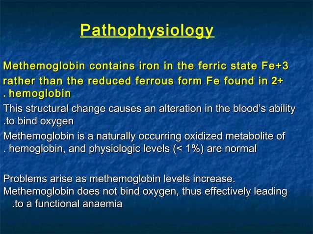 Methemoglobinaemia | PPT