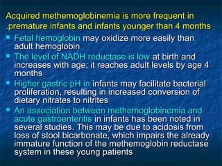 Methemoglobinemia Causes