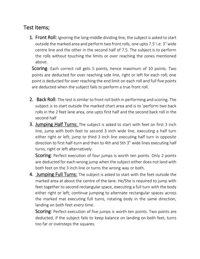 Metheny johnson motor educability test | PDF