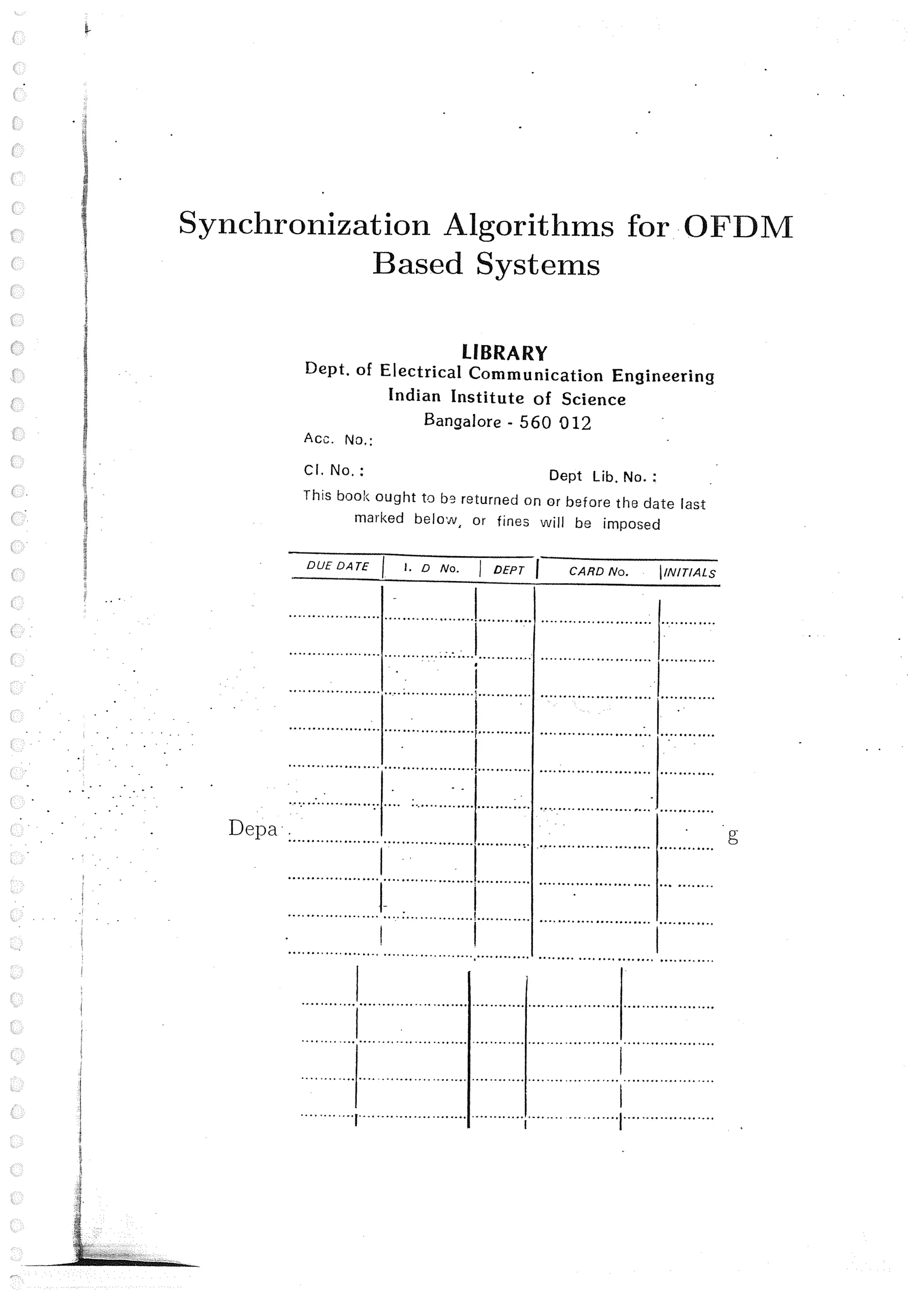 OFDM synchronization | PDF