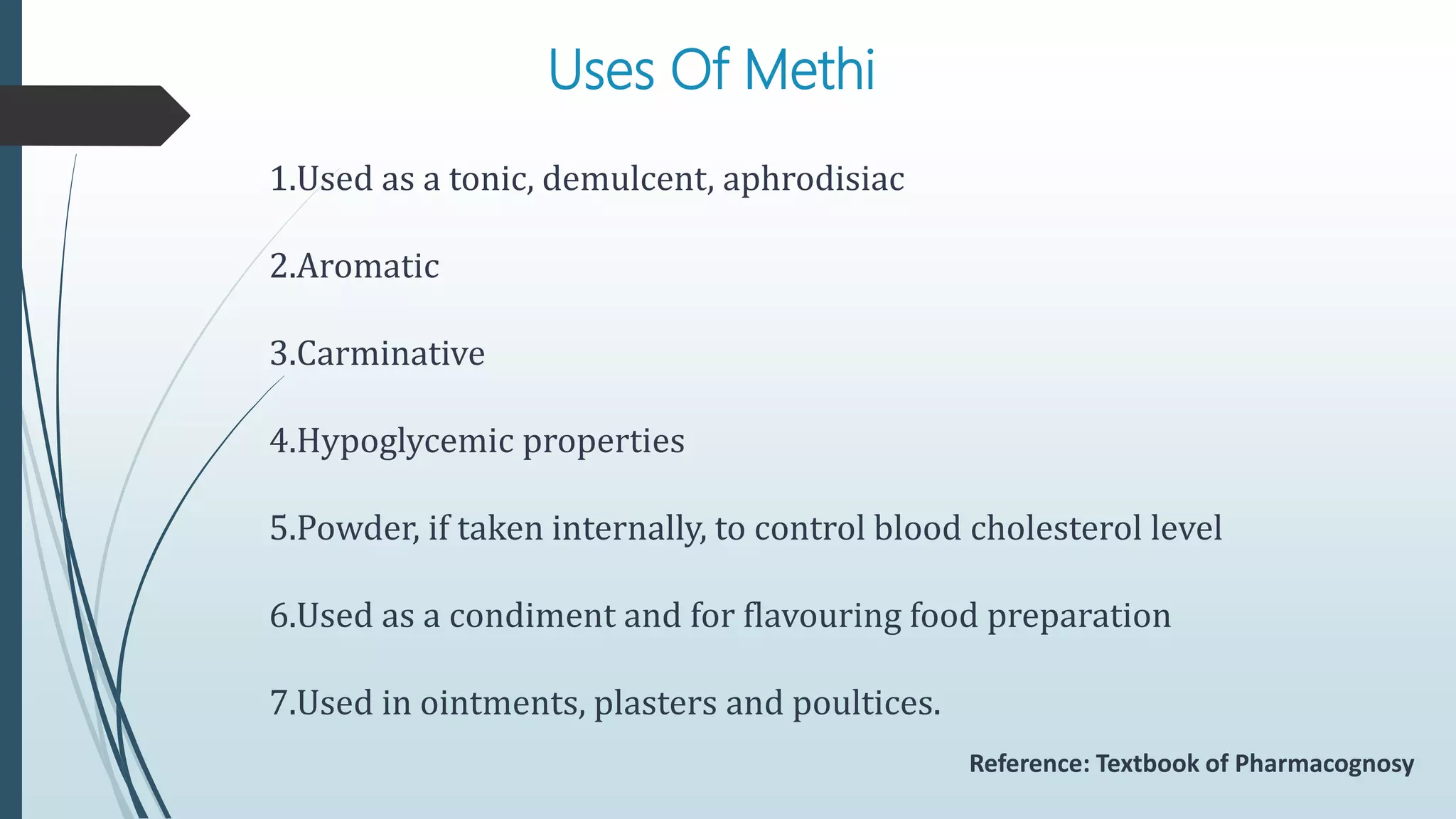 Methi Pharmacognosy | PPTX