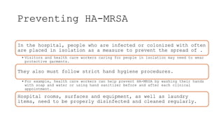 Methicillin-resistant Staphylococcus Aureus (MRSA) | PPTX