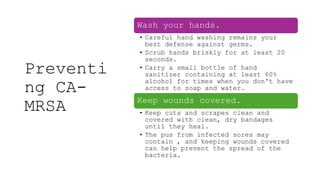 Methicillin-resistant Staphylococcus Aureus (MRSA) | PPTX