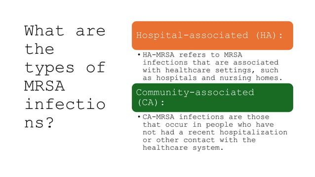 Methicillin-resistant Staphylococcus Aureus (MRSA) | PPTX