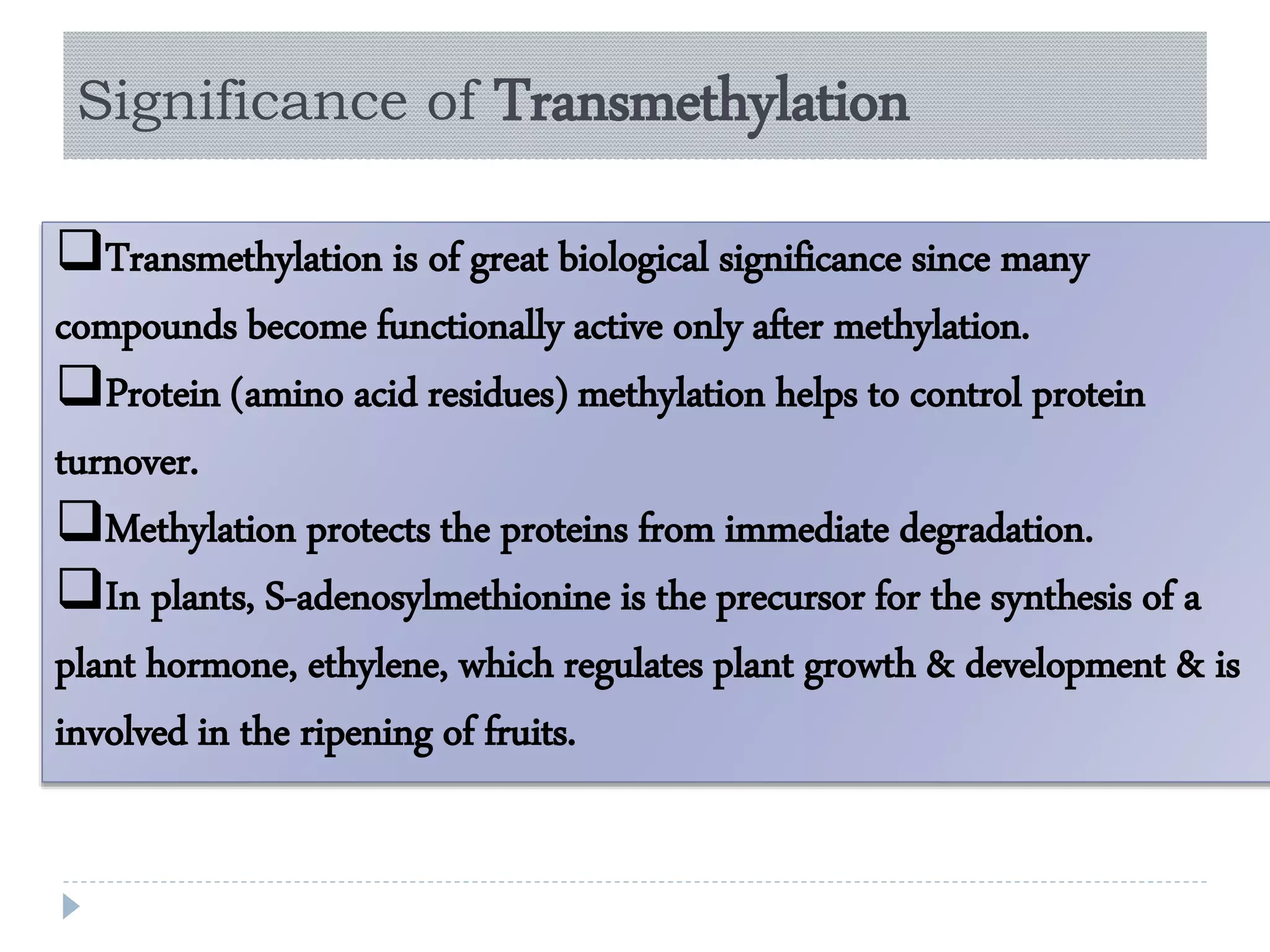 Methionine metabolism | PPTX