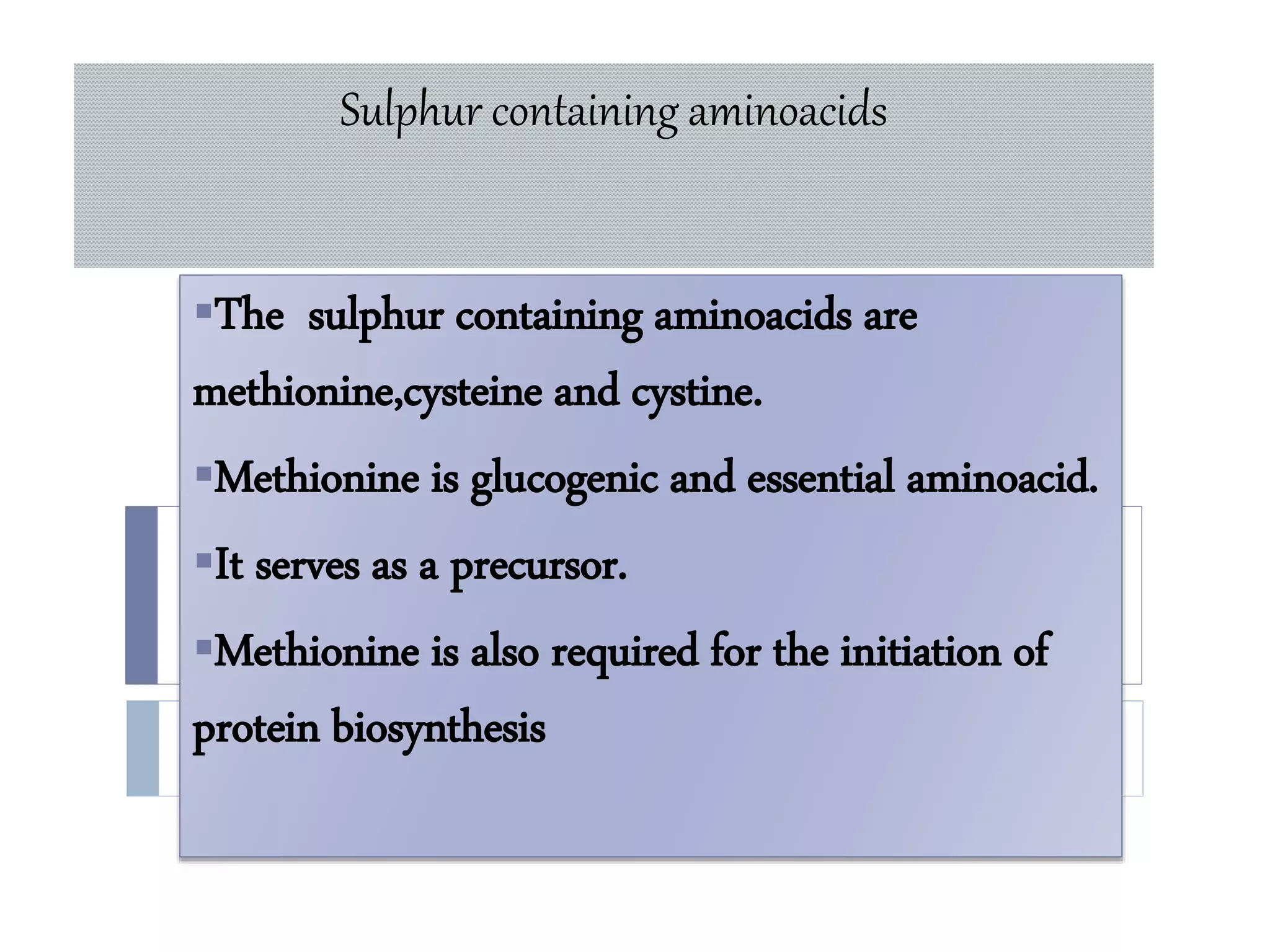 Methionine metabolism | PPTX