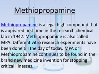 Methiopropamine research chemical | PPT