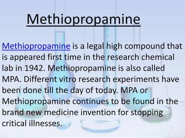 Methiopropamine research chemical | PPT