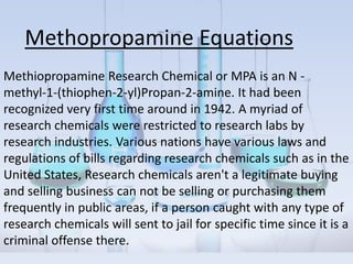 Methiopropamine research chemical | PPT