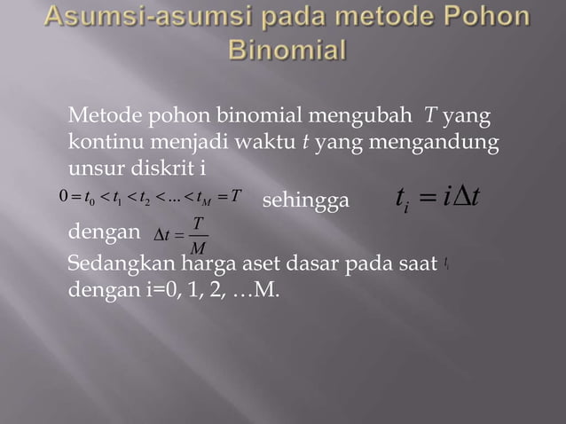 METODE POHON BINOMIAL | PPTX