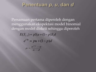 METODE POHON BINOMIAL | PPTX