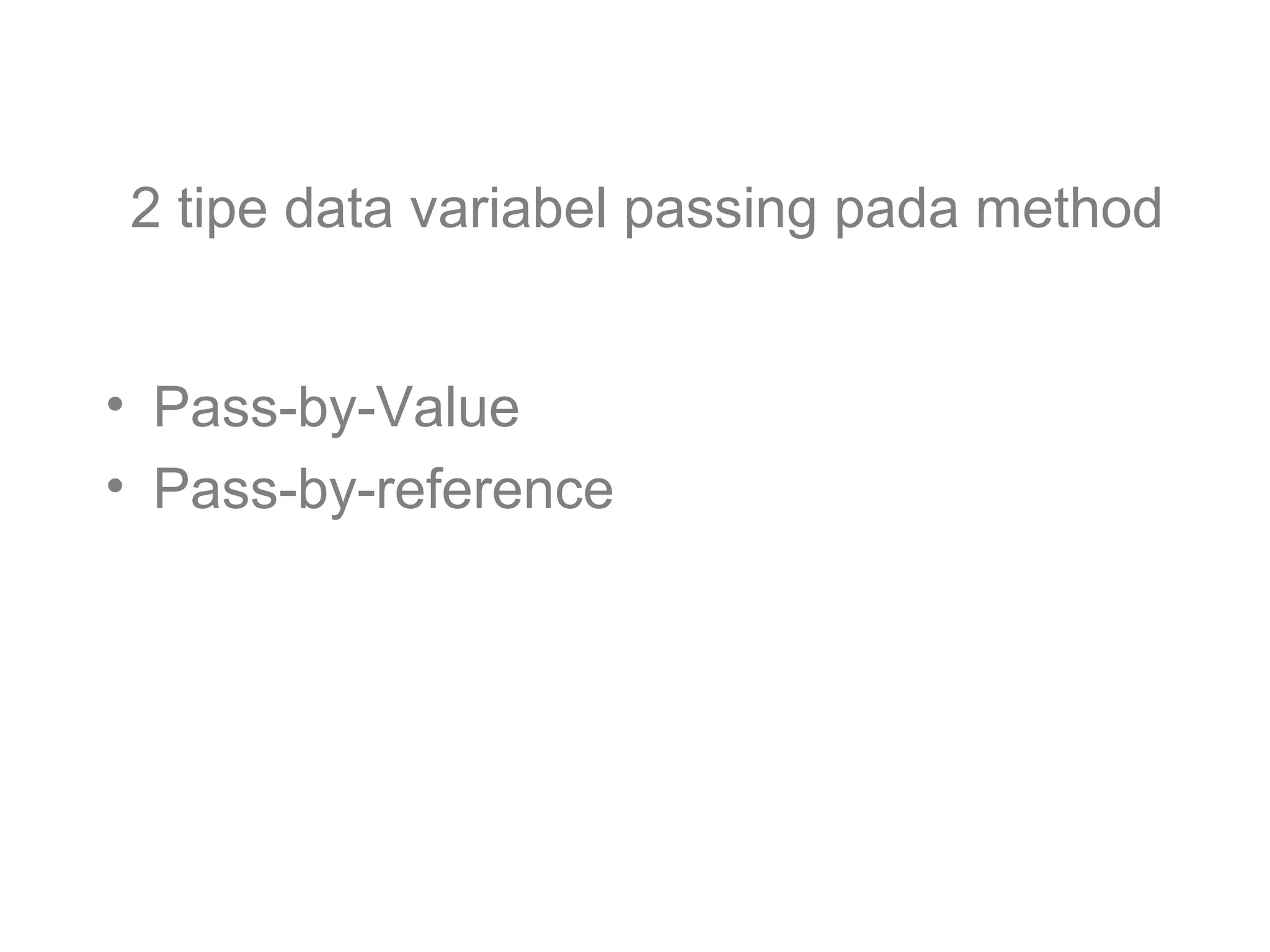 Method pada Java | PPT