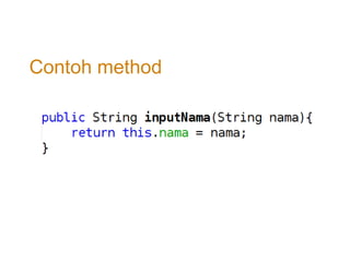 Method pada Java | PPT