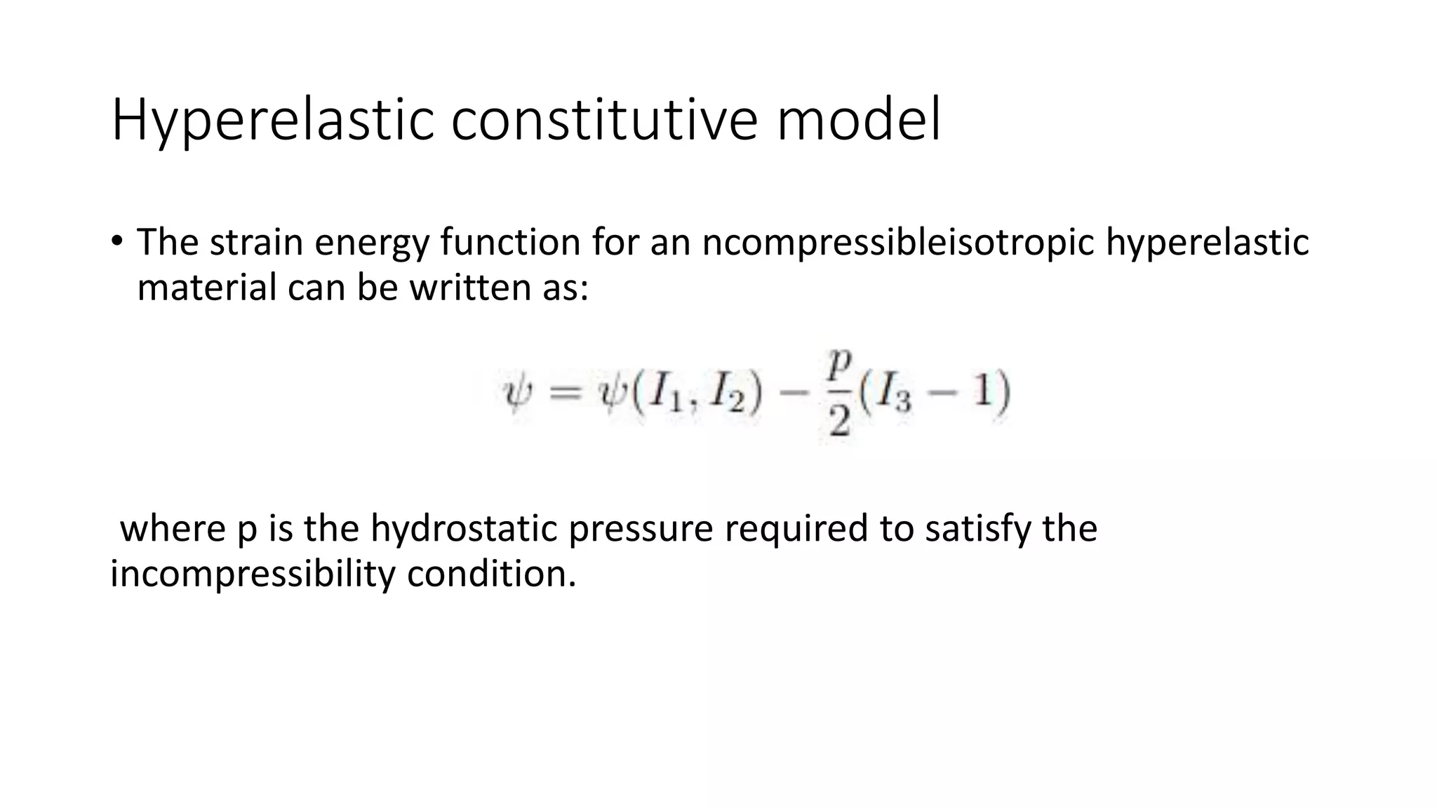 Hyperelastic model | PPT