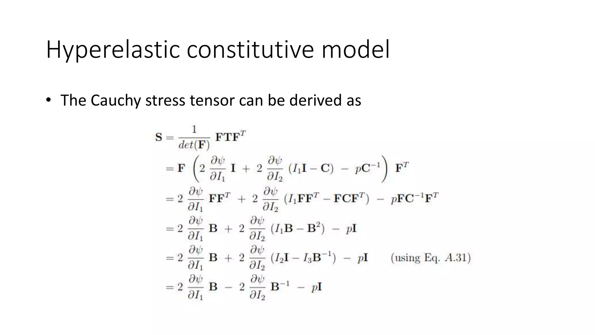 Hyperelastic model | PPT
