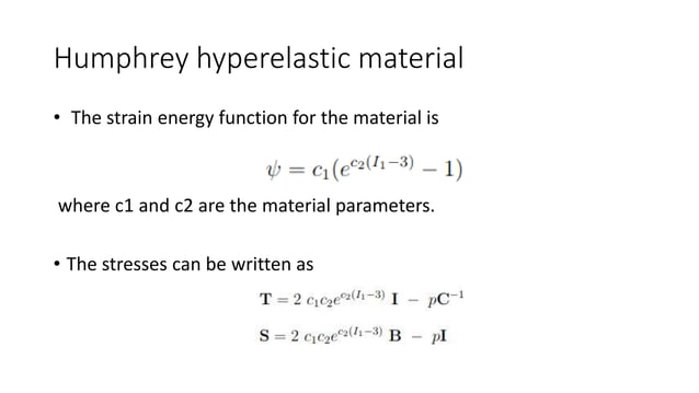 Hyperelastic model | PPT