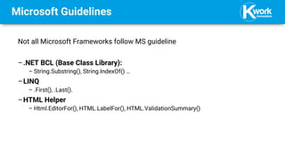Method naming for C# (.NET) | PPT