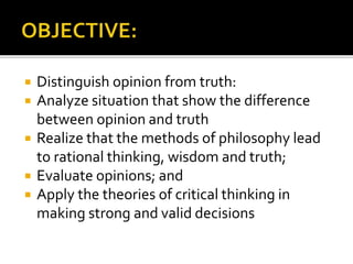 METHOD-OF-PHILOPHIZING- Philosophy senior high school | PPTX