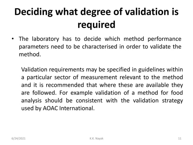Method validation | PPTX