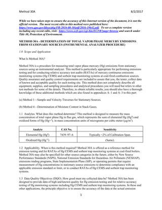 metodo EPA 30A | PDF | Chemistry | Science