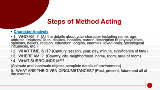 Method acting - BS VII | PPT