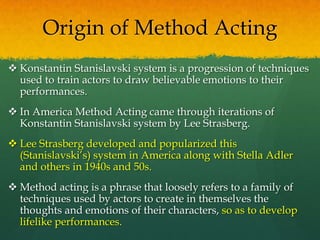 Mammootty, The Method Actor | PPTX