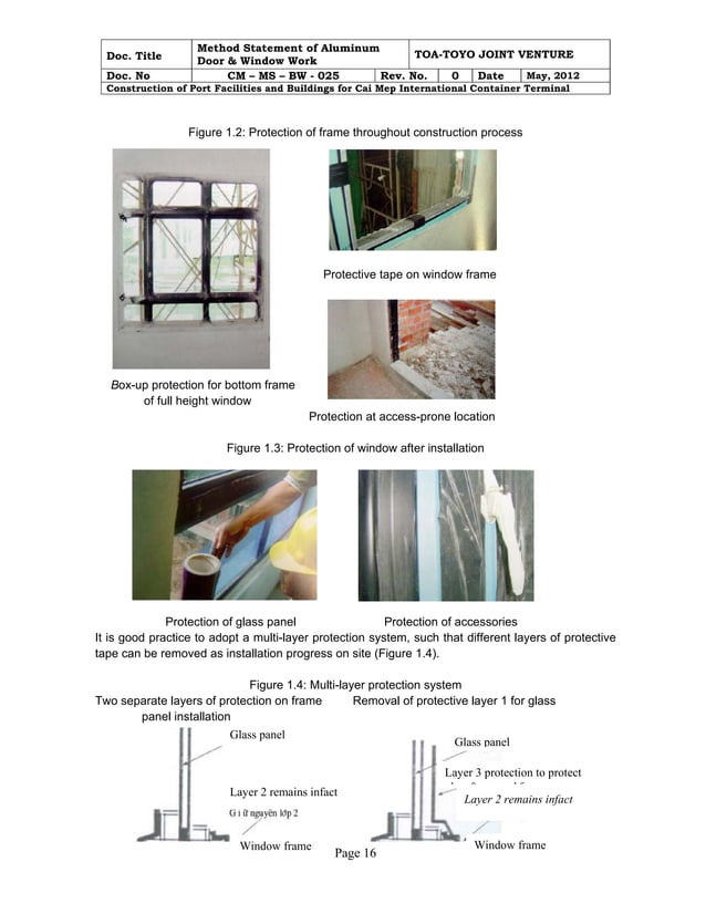 Method aluminum door & window | PDF