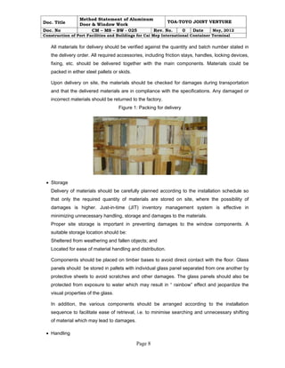 Method aluminum door & window | PDF