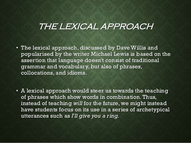 Method and approachES EFL