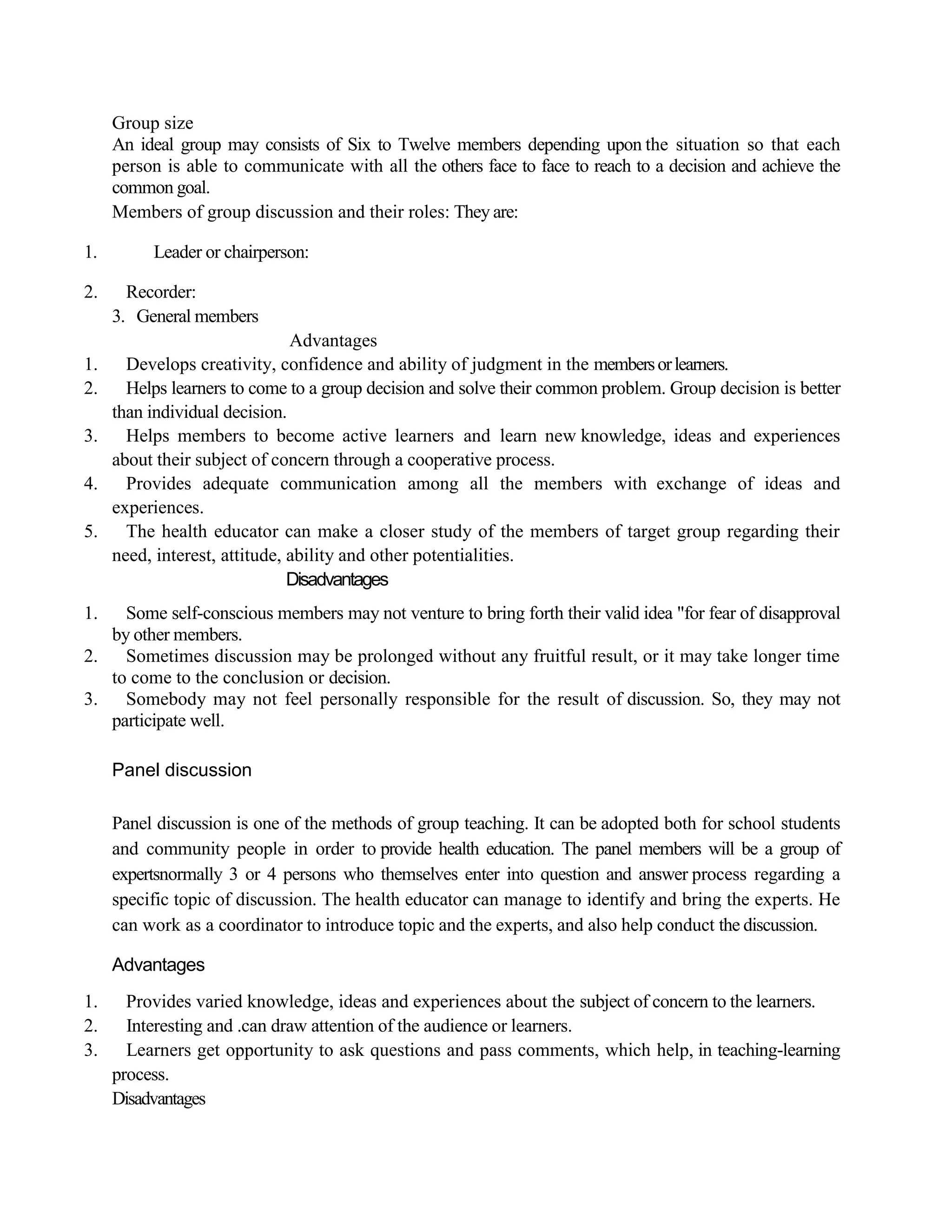 Method and media health education | DOCX