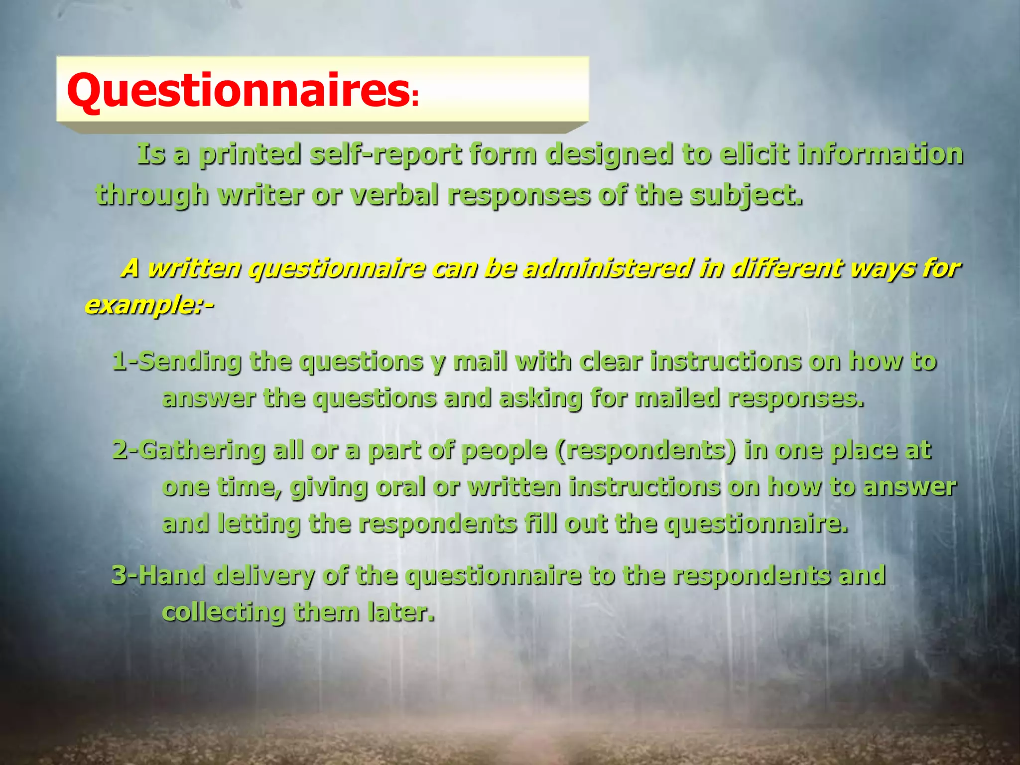 Method and tools of data collection | PPT