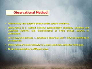 Method and tools of data collection | PPT