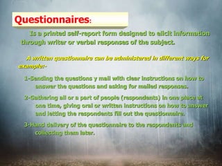 Method and tools of data collection | PPT