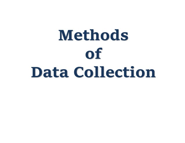 methods of data collection in nursing research | PDF | Resume Writing and Advice | Job Search