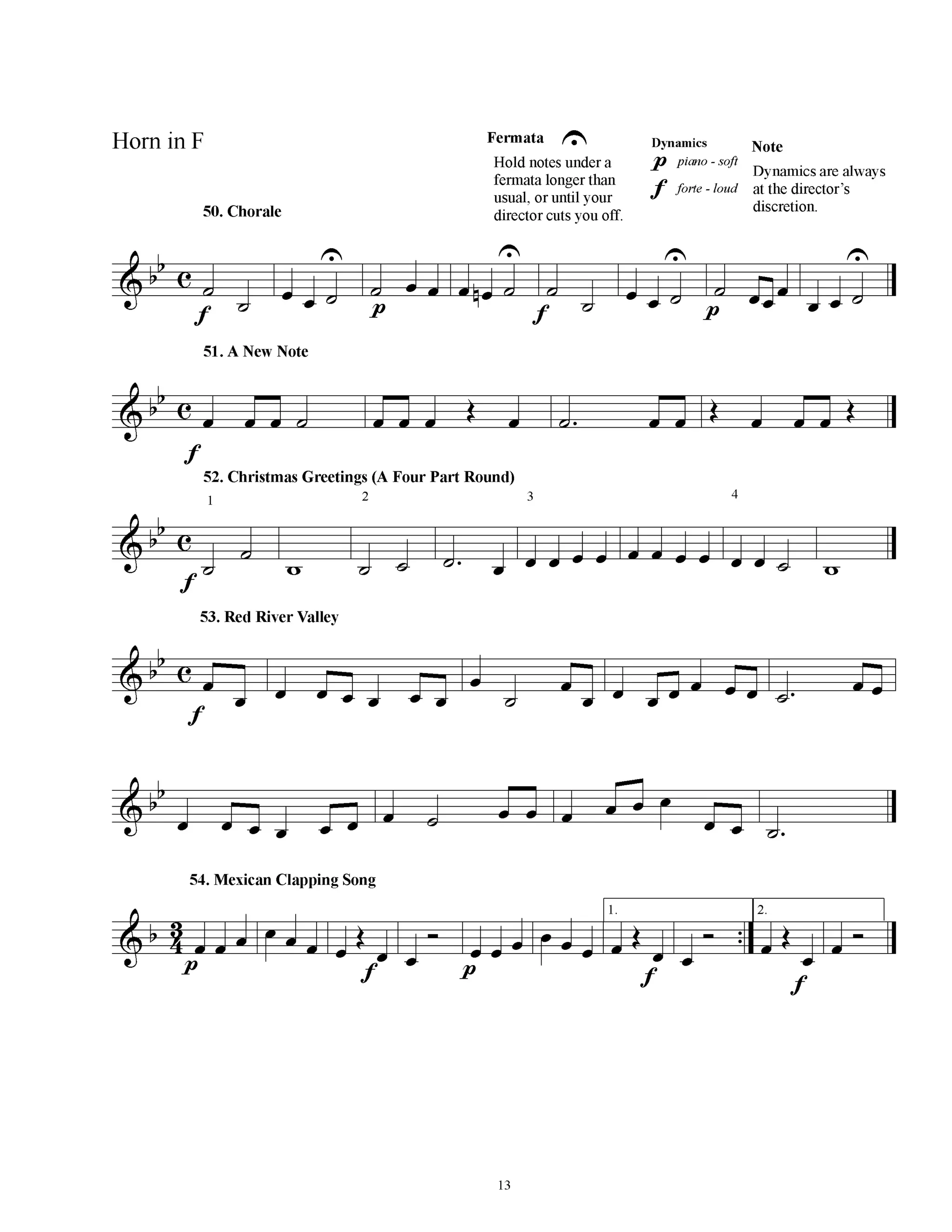 Method book french horn 01 (beginner) | PDF