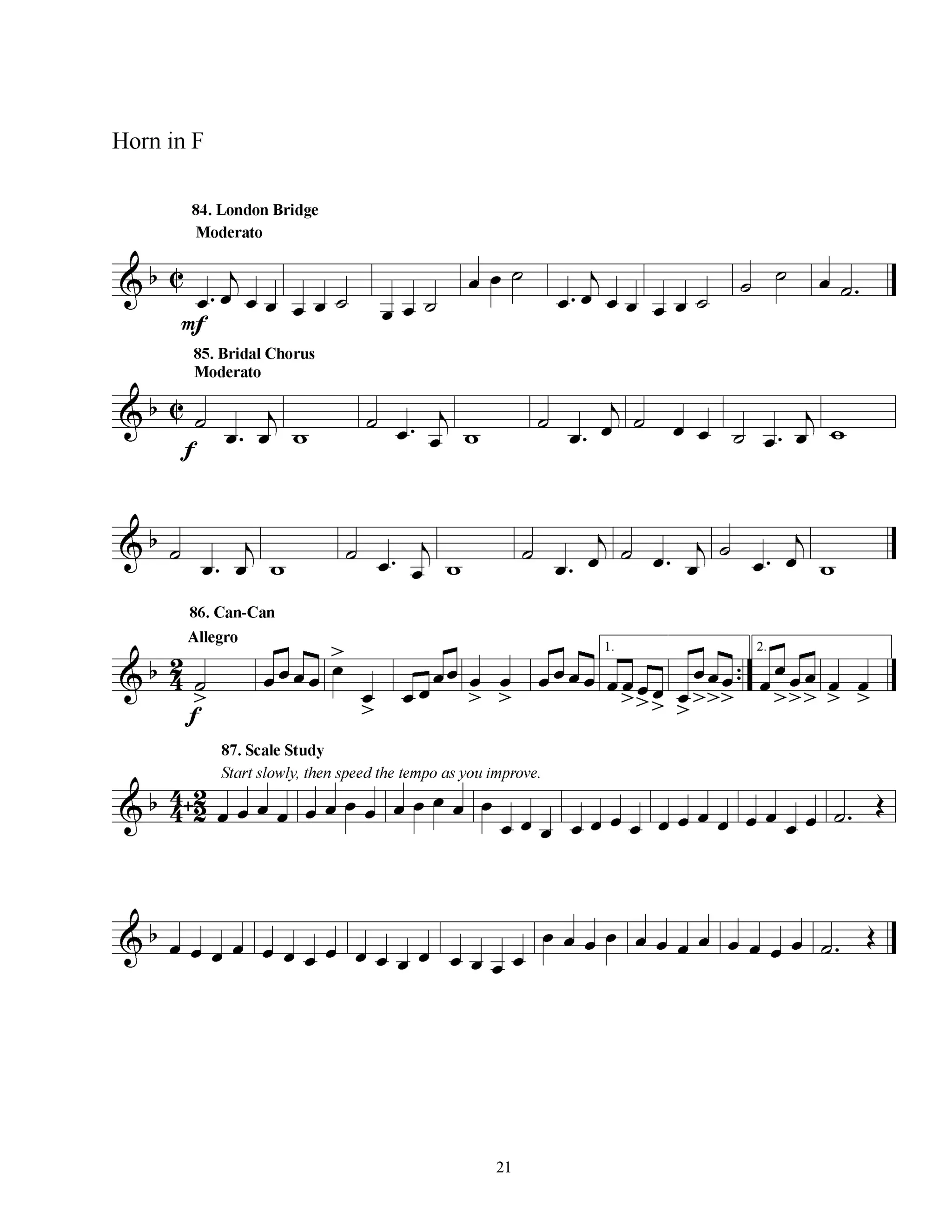 Method book french horn 01 (beginner) | PDF