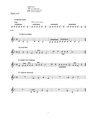 Method book french horn 01 (beginner) | PDF