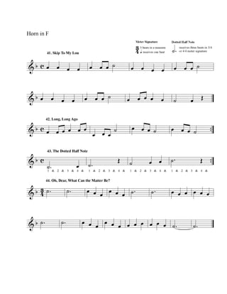 Method book french horn 01 (beginner) | PDF