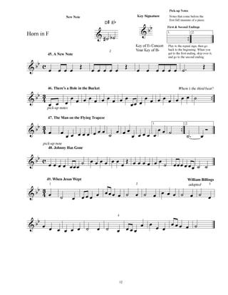 Method book french horn 01 (beginner) | PDF