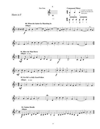 Method book french horn 01 (beginner) | PDF